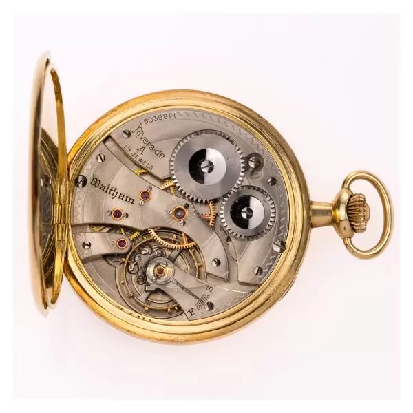 Waltham Pocket Watch Ref Riverside in 14k Yellow Gold – 1915 | Watch ...